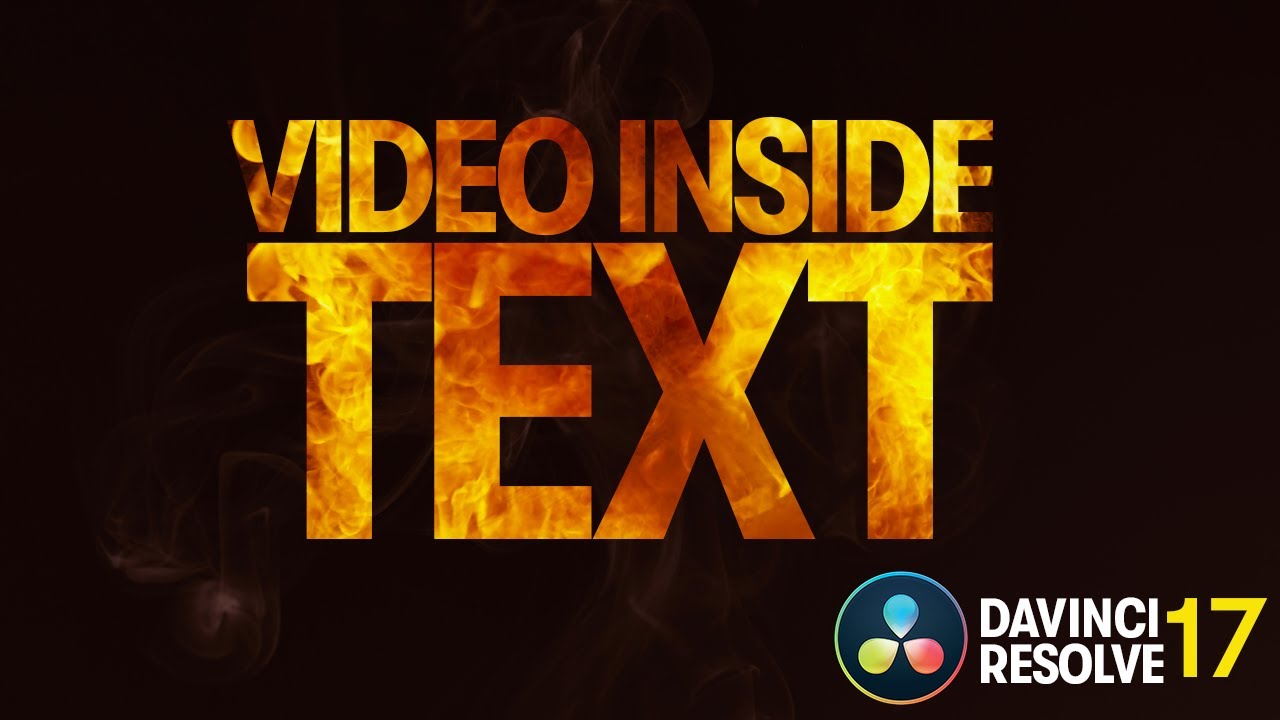 Video Inside Text Effect Tutorial Davinci Resolve The Resolve Store Youtube