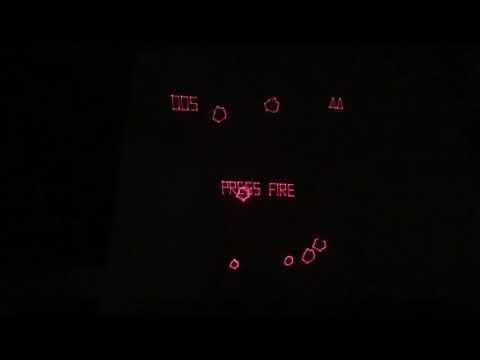 Laser Projected Asteroids on the ESP32 - YouTube