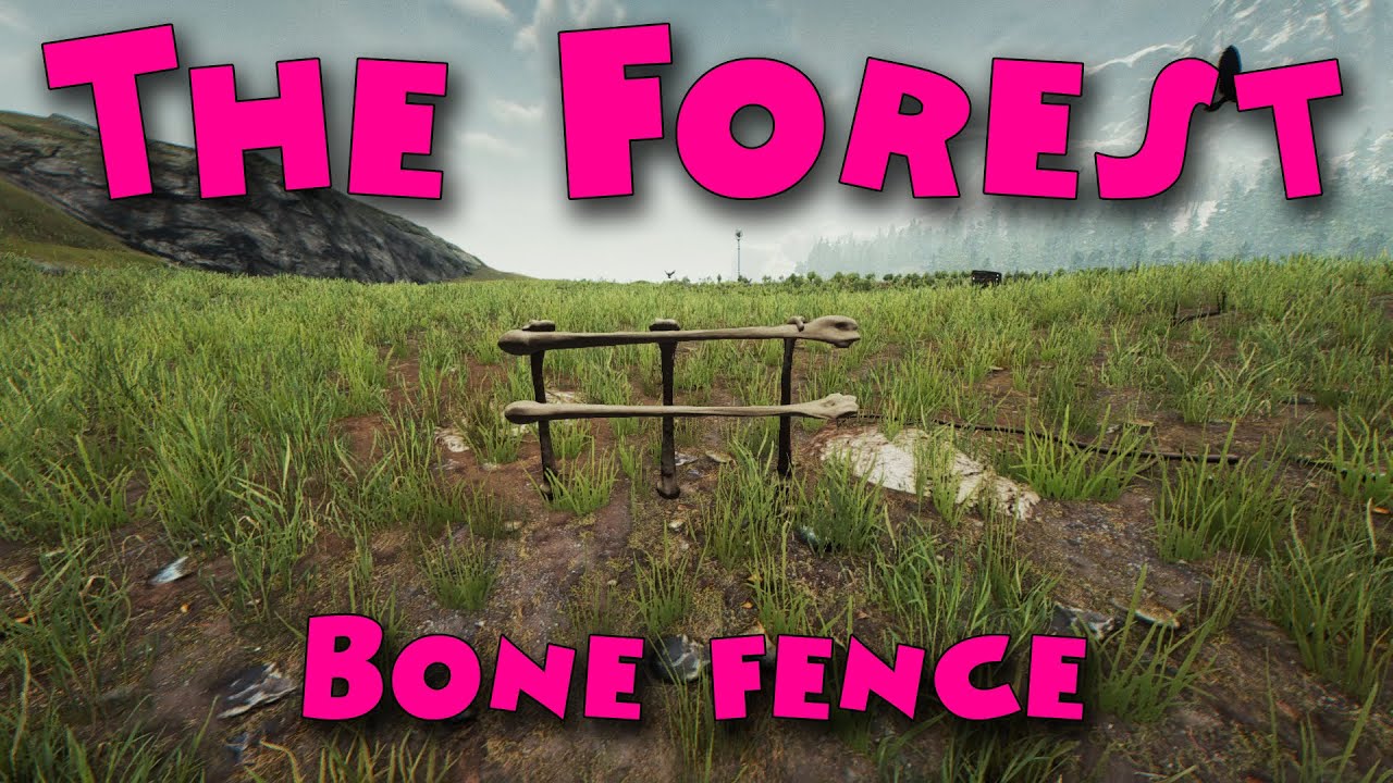 The Forest - How to build a bone fence - YouTube