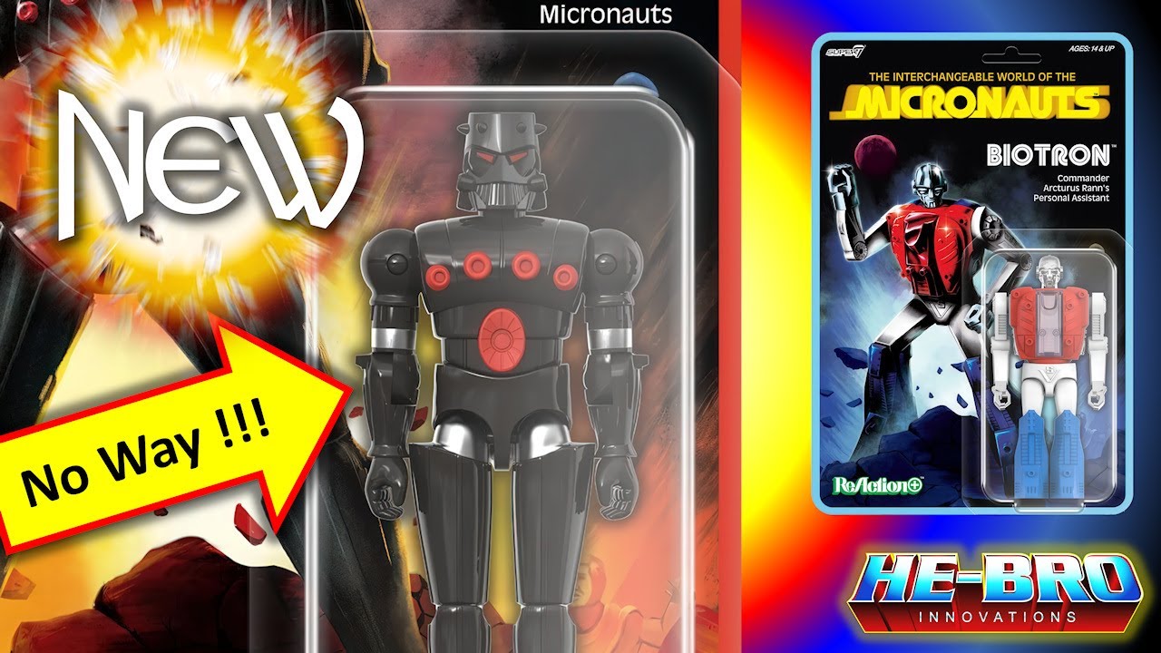Micronauts Comeback???? Super7 Reaction Plus Figures - No Way!!!!!! Baron Karza & Biotron - YouTube