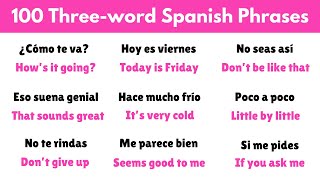 All Spanish Words Sentences