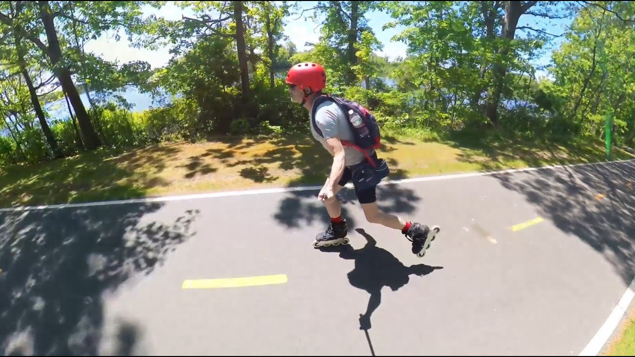 Inline Skating The East Bay Bike Path-East Providence, RI - YouTube