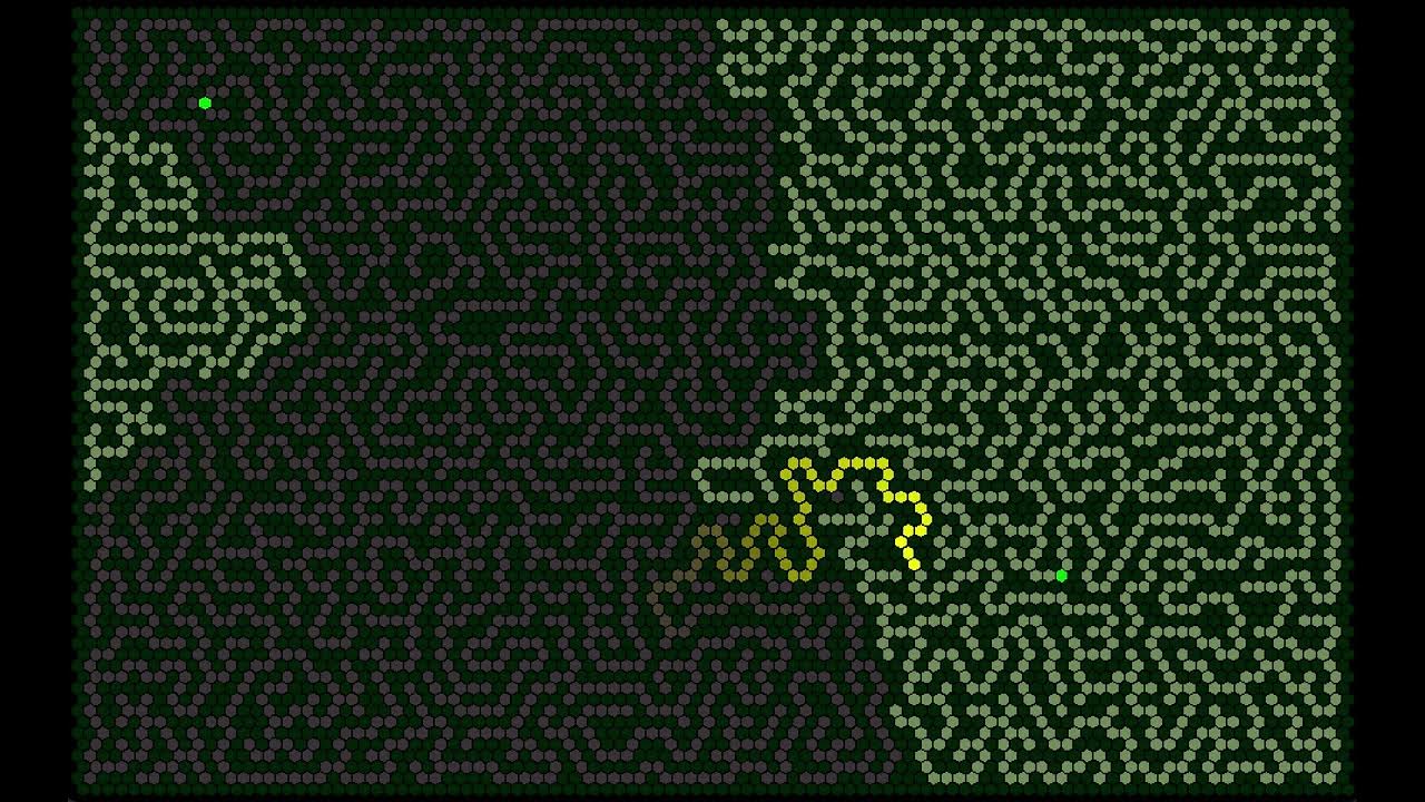 Hexagonal Maze solver using A* algorithm (octile heuristic) - YouTube