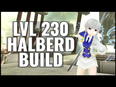 Pure Late Game Dark Halberd Build lvl 230 - 3.2million+ per Dragon Tooth - Toram Online