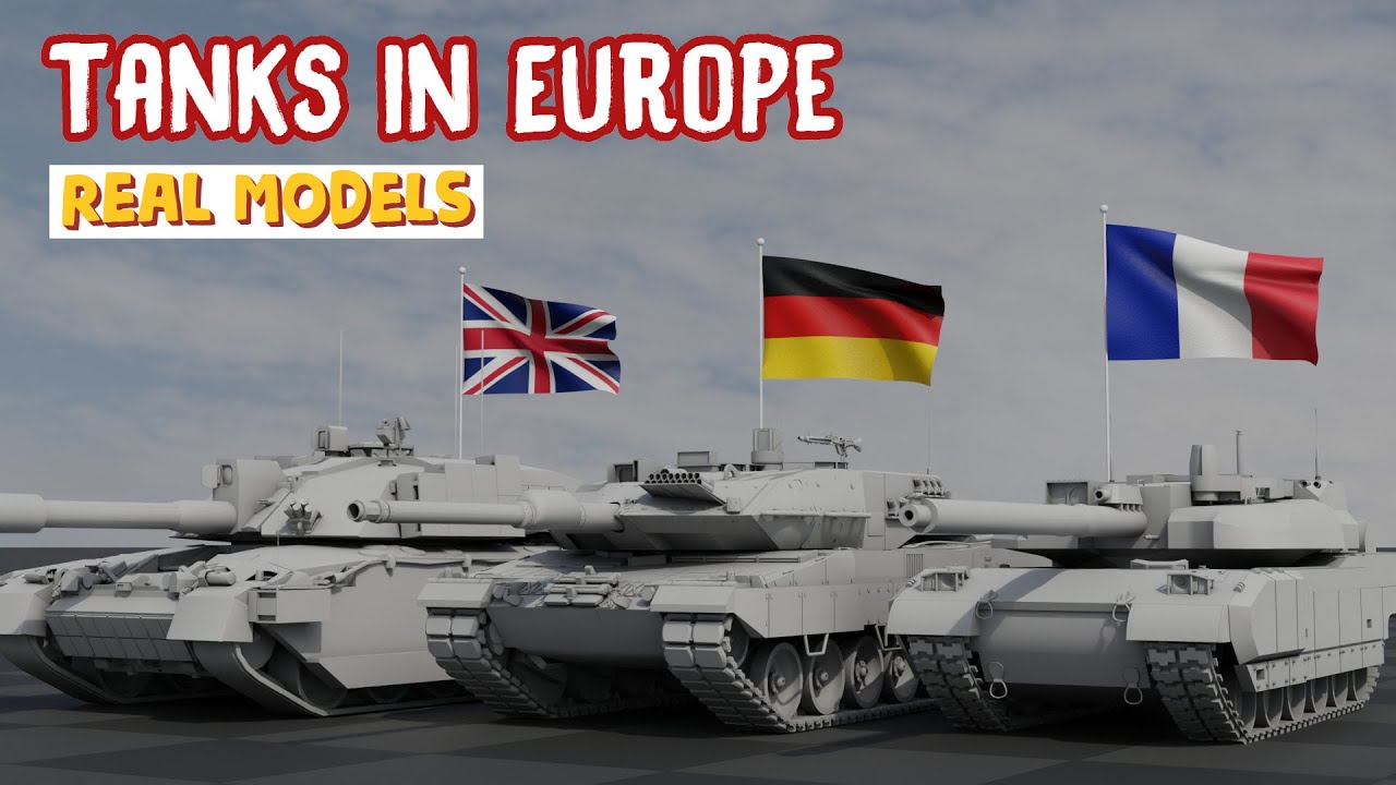 Tanks in Europe by Country - Real Models of Tanks - YouTube