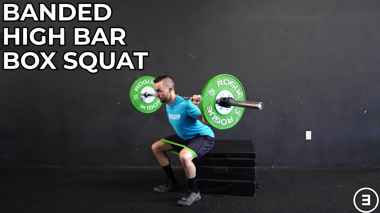Banded High Bar Box Squat - YouTube