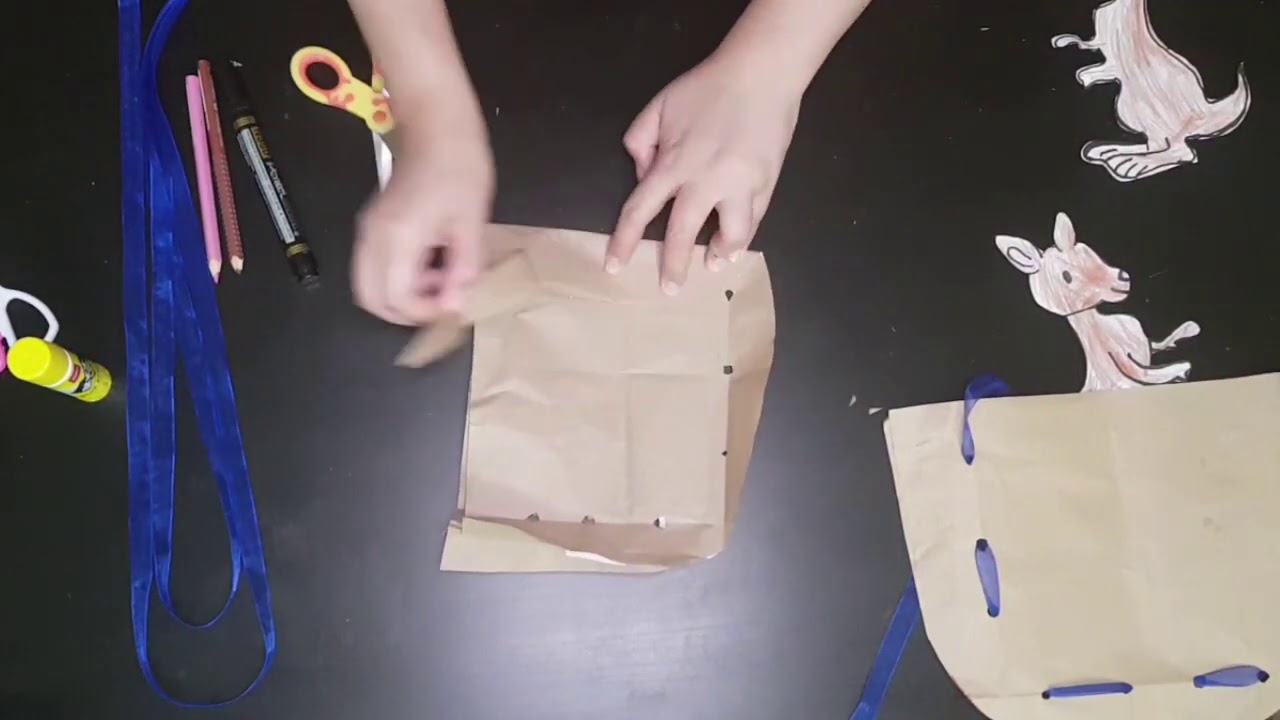 Fun learning about Kangaroo: Making A Tummy Kangaroo Pouch - YouTube