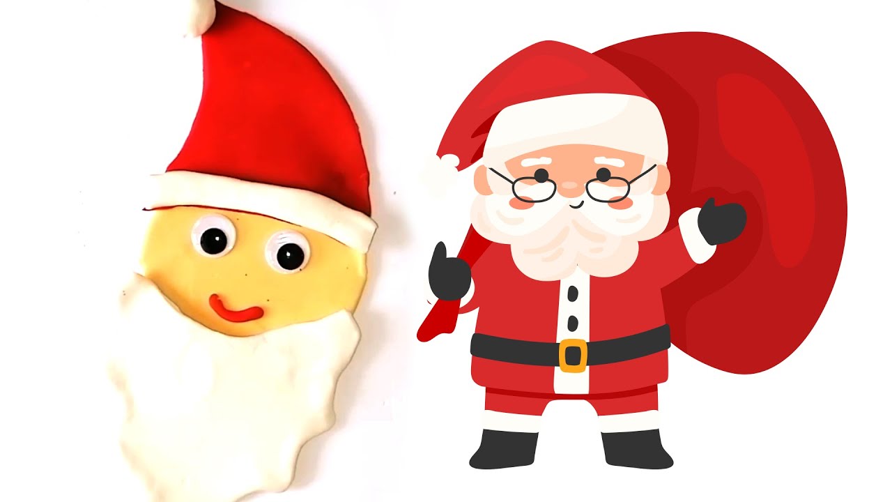 Making Santa Claus with Play Dough - YouTube