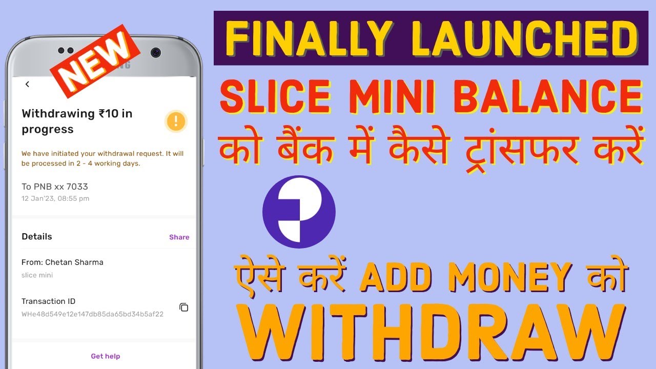 How To Withdraw Money 💰 From Slice Mini | Slice Mini To Bank Trasfer ...