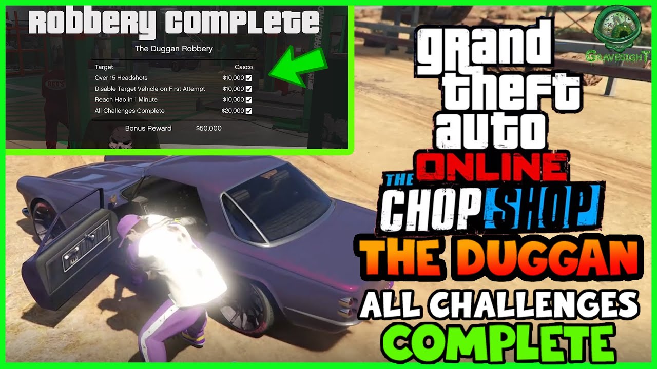 GTA Online - How To Complete All Challenges! (The Duggan Robbery) - YouTube