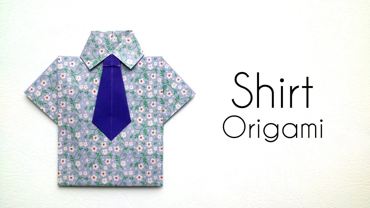 How to make Origami Shirt | Paper Shirt tutorial - YouTube