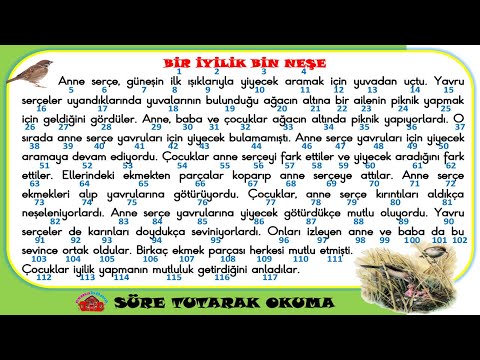 Süre Tutarak Okuma Çalışması -5 I 2021-2022 I 117  Kelime I 2. 3. 4. Sınıflar Okumayı Hızlandırır !