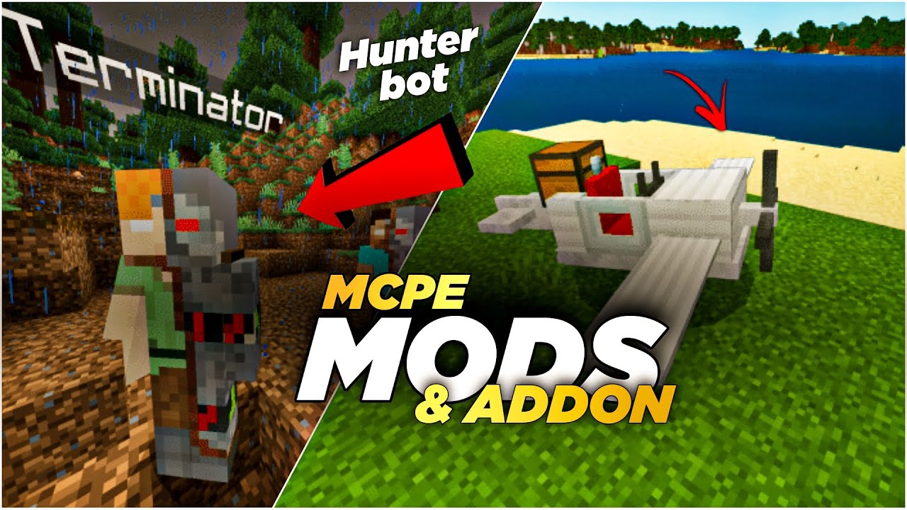 3 Mcpe Mods You Never Seen Before - MINECRAFT ADDONS #mcpemods - YouTube