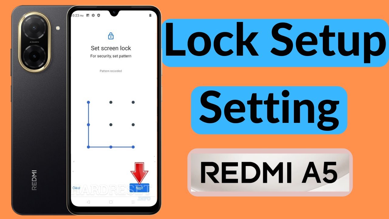 Redmi A5 screen lock setting | Redmi A5 me screen lock kaise lagaye ...
