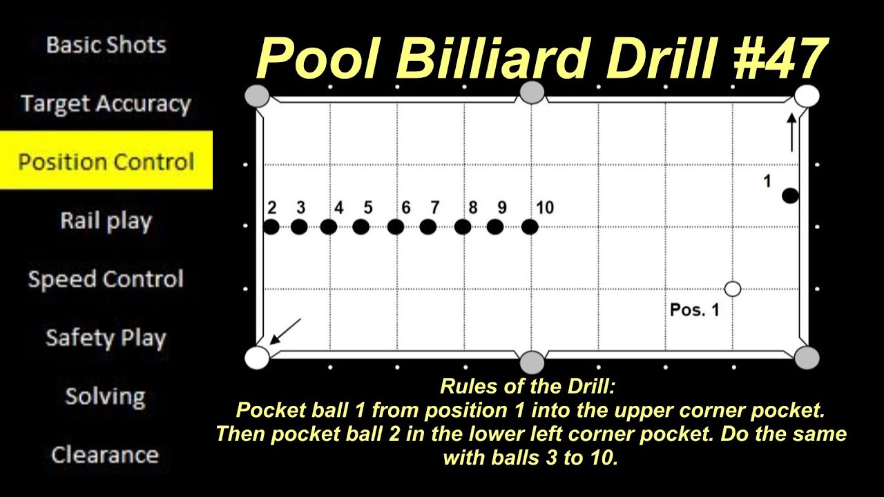 Billard Training Drill #billiards - YouTube
