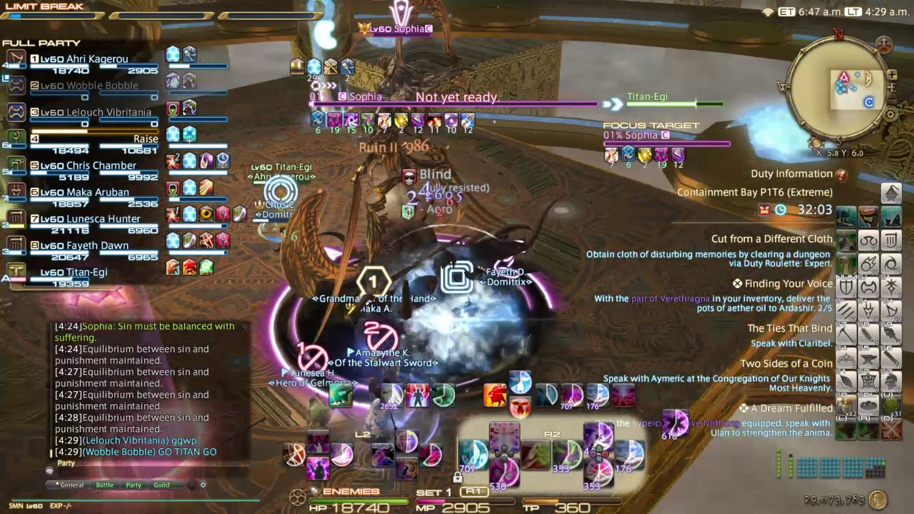 FFXIV HW 3.4: Sophia Ex Titan Egi Spotlight - YouTube