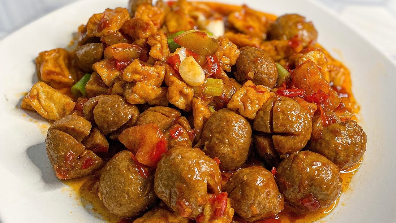 Resep Sambal Goreng Pentol Tahu | Seperti Jajanan Pentol Pedas tapi ...