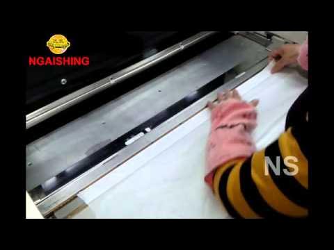 Shirt Assisting Equipment NGAI SHING NS 5502 Front Placket Folding Machine 1 - YouTube