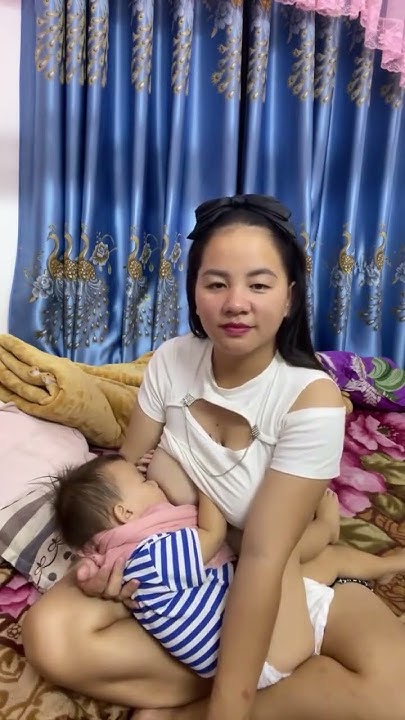 Russian mother breastfeeding and baby vlog 4k breastfeeding - YouTube