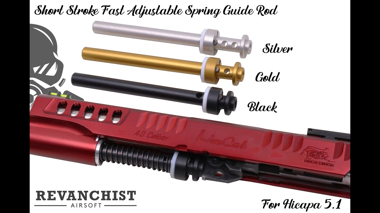 Revanchist Airsoft Short Stroke Fast Adjustable Spring Guide Rod For ...