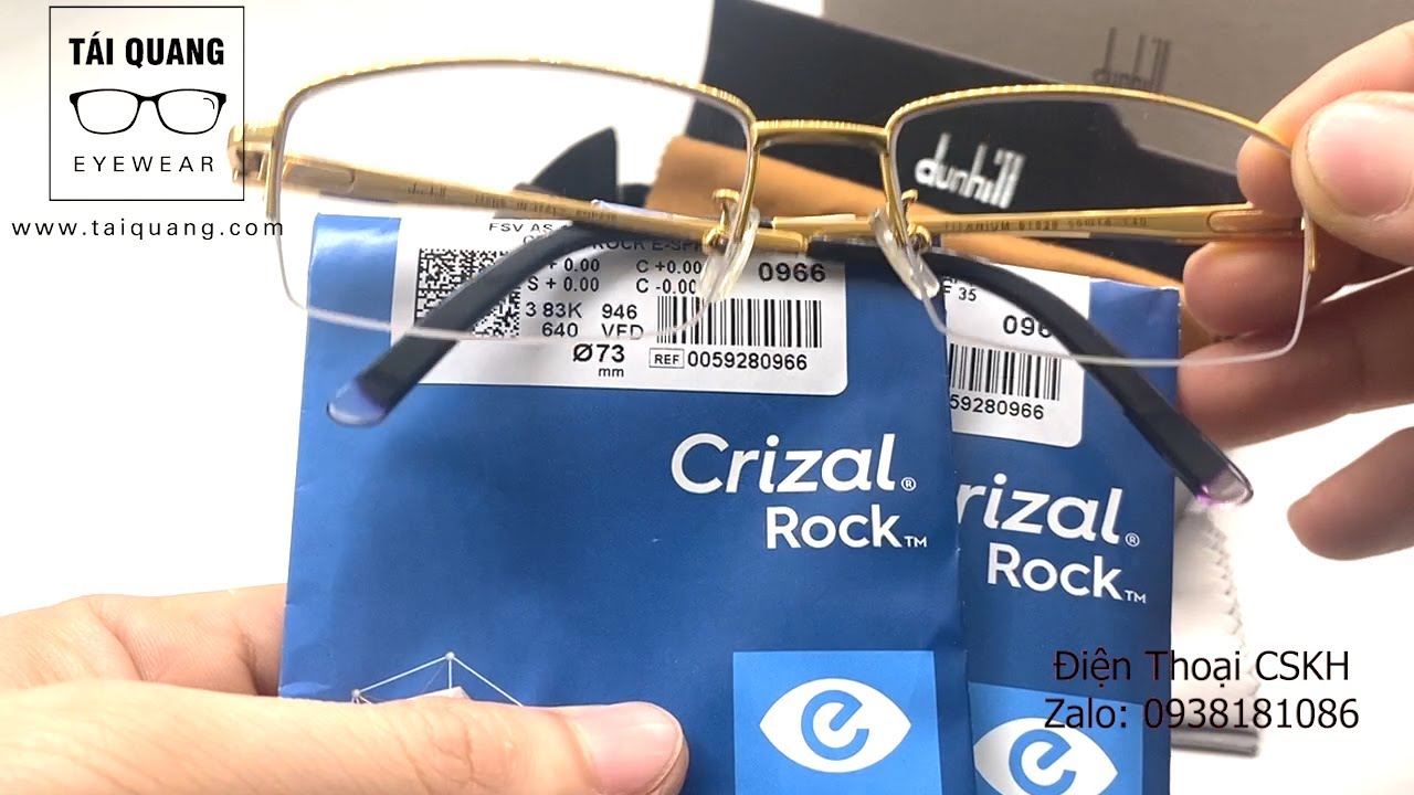 088 # Tròng kính Essilor Crizal Rock chính hãng Pháp chống tia xanh thế ...