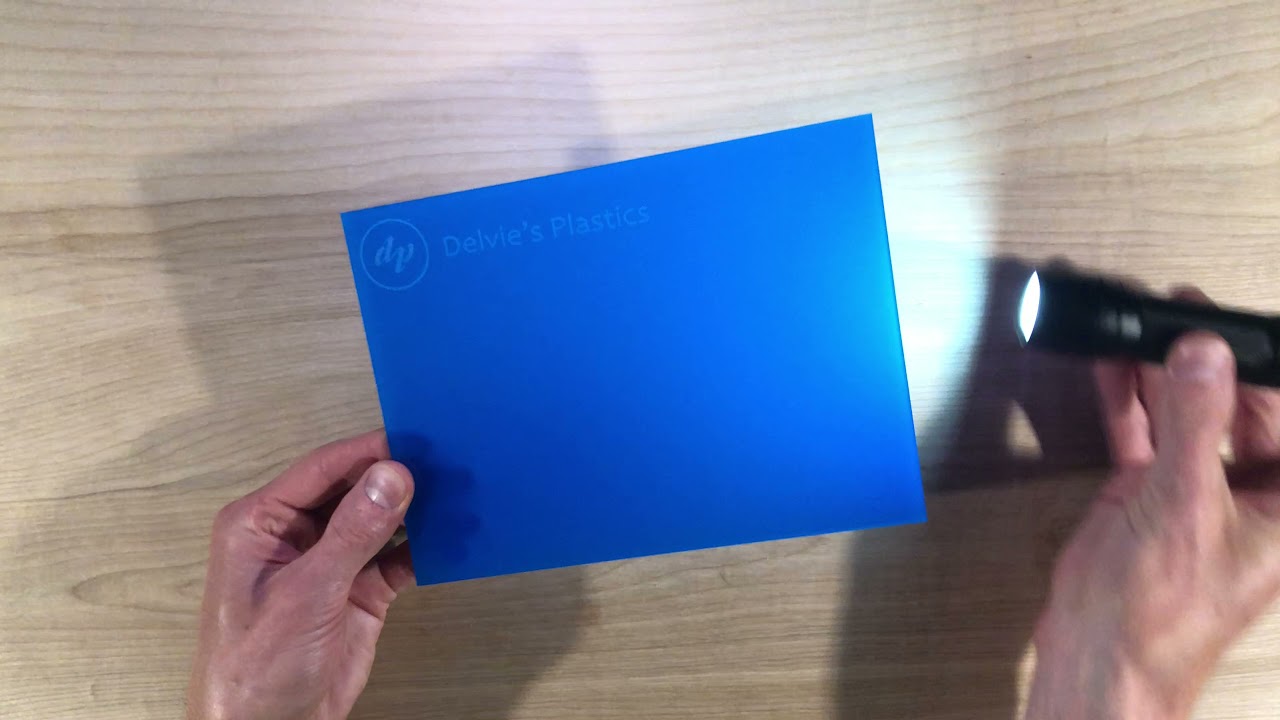 2051 Light Blue Translucent Acrylic Plexiglass Sheet - YouTube