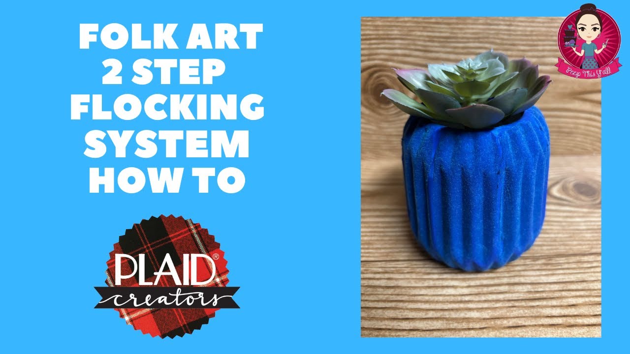 Let’s try Plaid’s Folk Art Velvet Crush 2 Part Flocking System….easy, fun & pretty! # ...