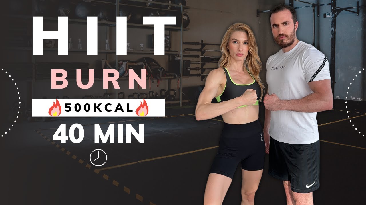 40 MIN INTENSE HIIT WORKOUT | Burn 500 Calories | Full Body Strength ...