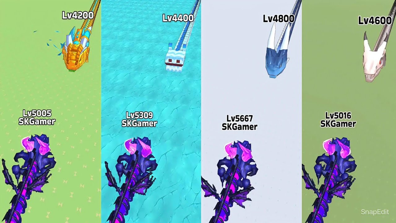 Snake Clash Big Long - ALL BOSSES Snake Battle #SKGamer #96 - YouTube