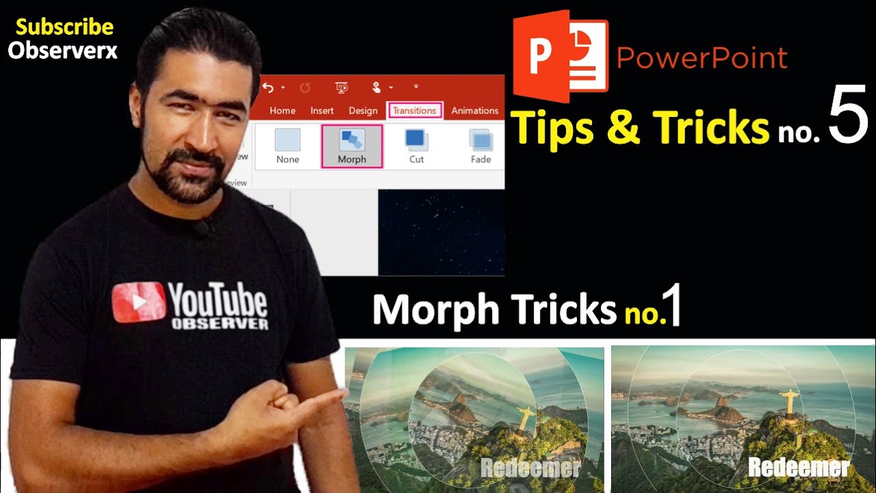 PowerPoint Tips & Tricks no.5 | Morph Transitions Tricks no.1 - YouTube