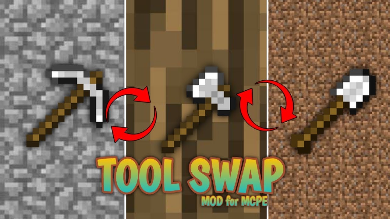 Automatic Item Swap | mod for MCPE | 1.21+ - YouTube