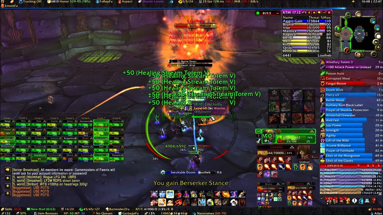 WoW - Loatheb (original Naxxramas) - YouTube