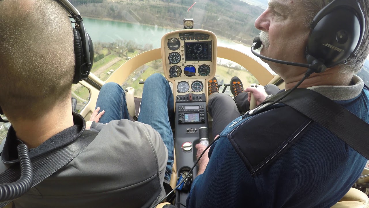 9.3.2018 Heli Opa und CFI Dries unterwegs mit Guimbal Cabri G2 HB-ZYY ...