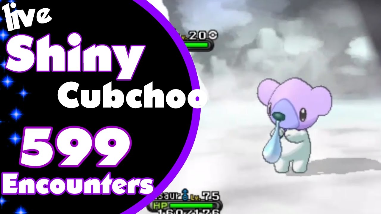 WE GOT IT! Shiny Cubchoo 599 Ecnounters! - YouTube