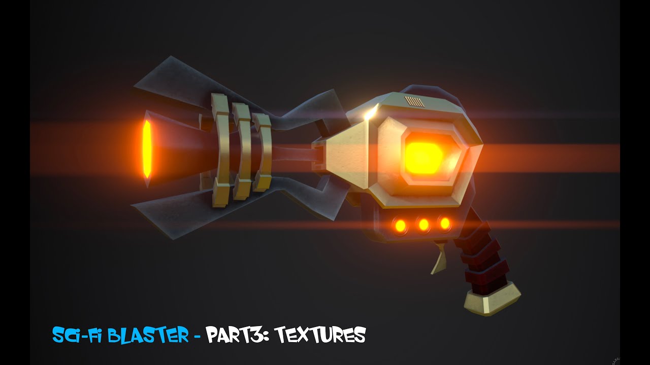 Sci-fi Blaster (Part3: Textures in Substance Painter) - YouTube