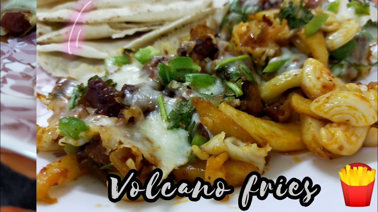 യവൻ പുലിയാണ് കേട്ട!!/Volcano fries 🍟/loaded fries/tastycuisinebyjiya ...