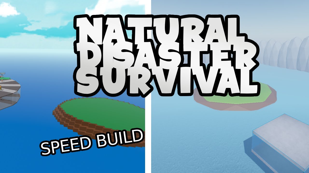 Making My Own Natural Disaster Survival In Roblox Studio...SPEED BUILD ...