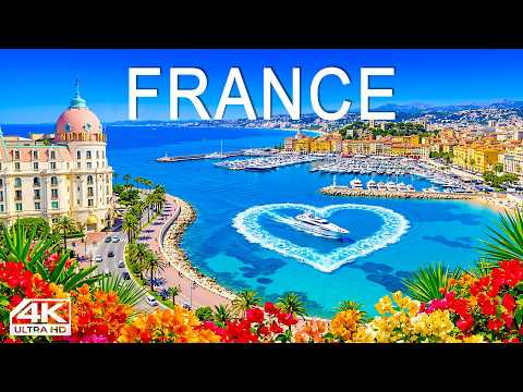 France 4K 🇫🇷 Paris to the Riviera | Aerial Views of Europe's Most Stunning Landmarks