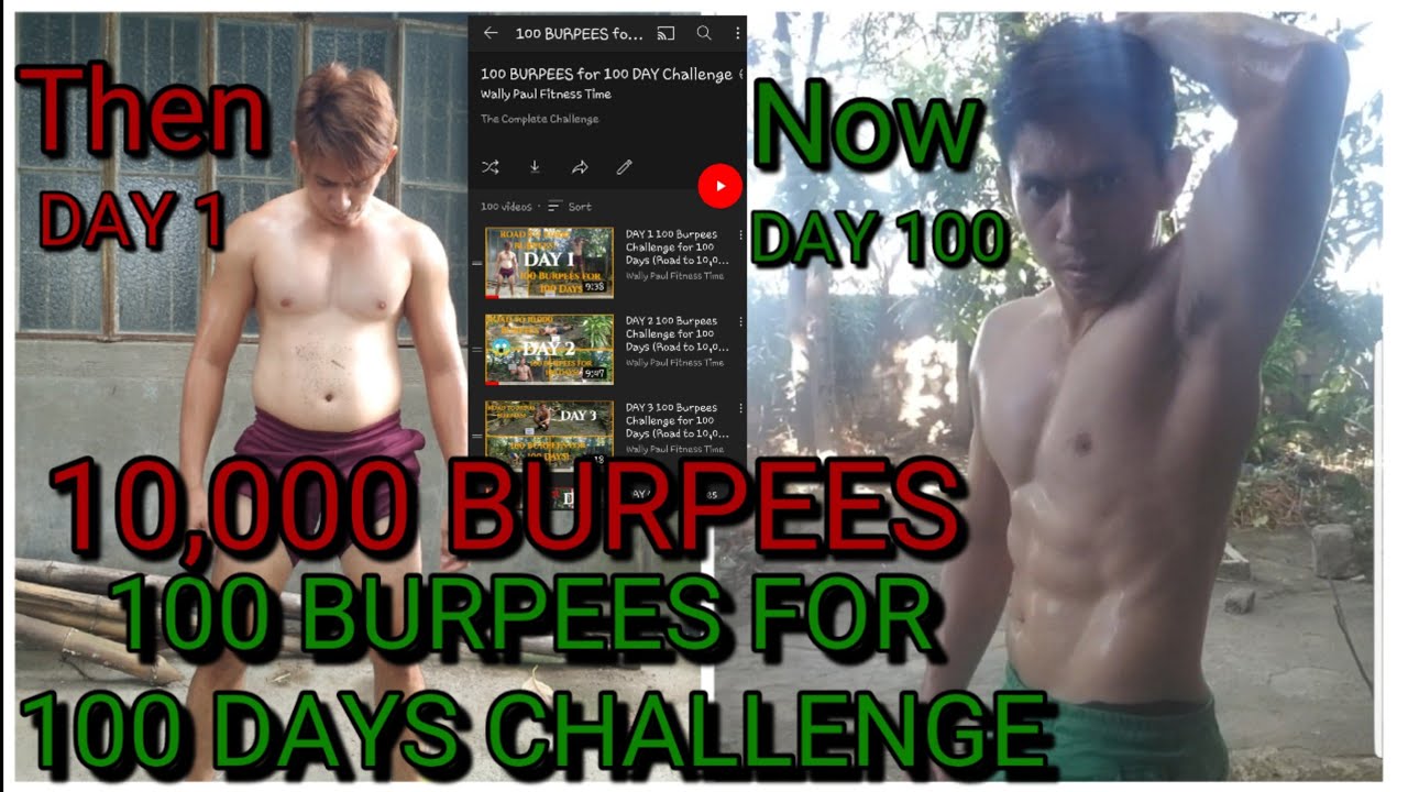 I did 100 BURPEES for 100 days. Here's what happend. #Burpees # ...
