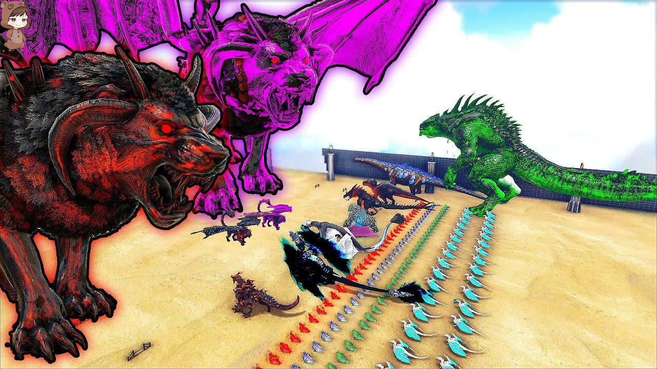 Chaos & Darkstar Manticore VS Mod Dinosaurs| ARK Mod Battle Ep.291 ...