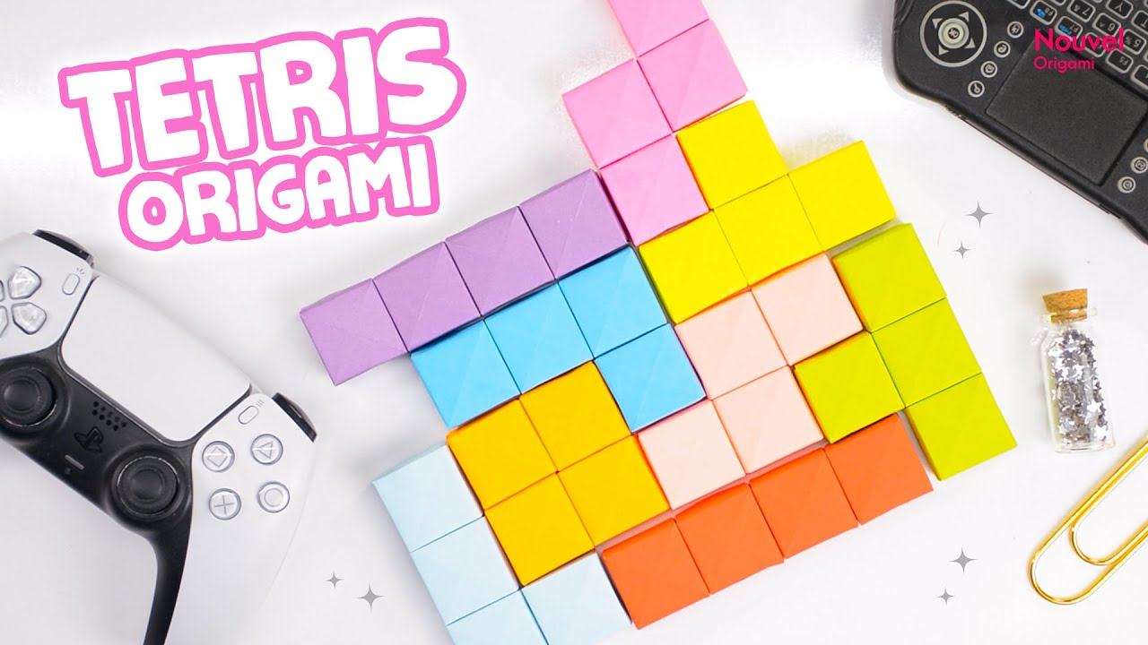 Origami Paper Pop It Tetris | DIY How To Make Viral TikTok Fidget Toy ...