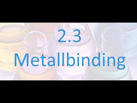 2.3 Metallbinding - YouTube