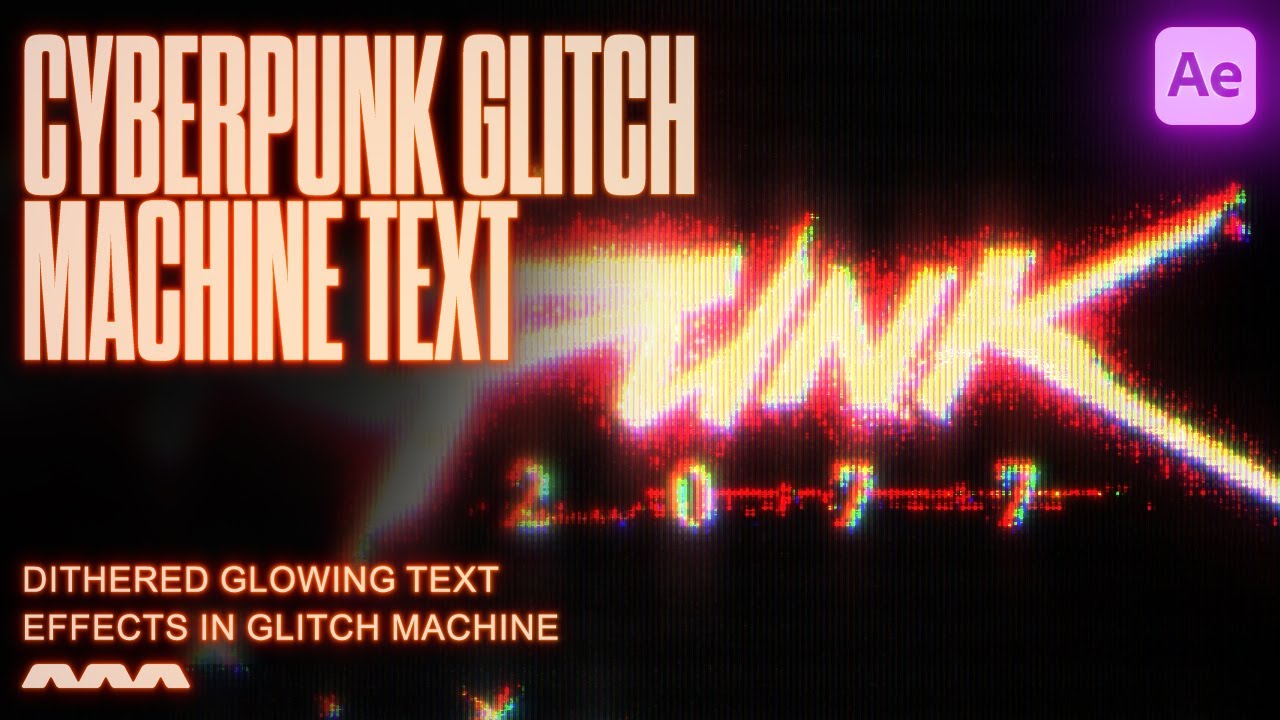 Dithered Glow Cyberpunk CRT Glitch Text Effect | Glitch Machine ...