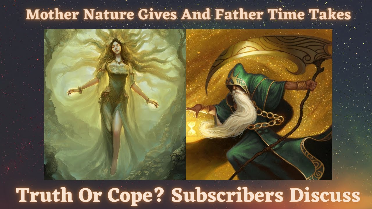 Mother Nature And Father Time Drawings