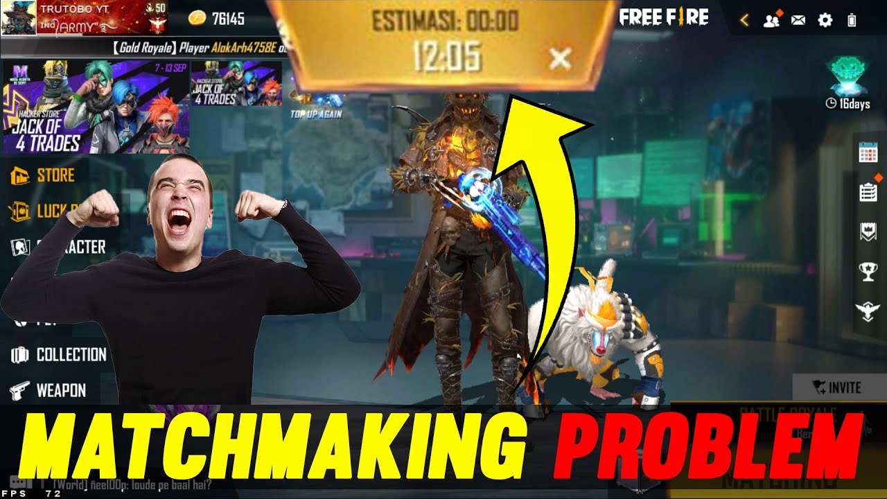 How to solve matchmaking problem in Free Fire | Solve free fire ...