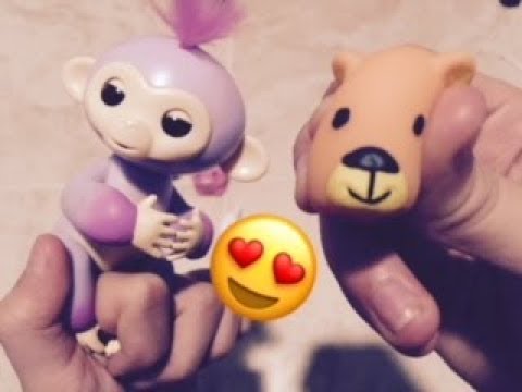 Fingerlings purple Monkey UNBOXING! & Squishy DOos! Fun toys!! UNBOXING ...