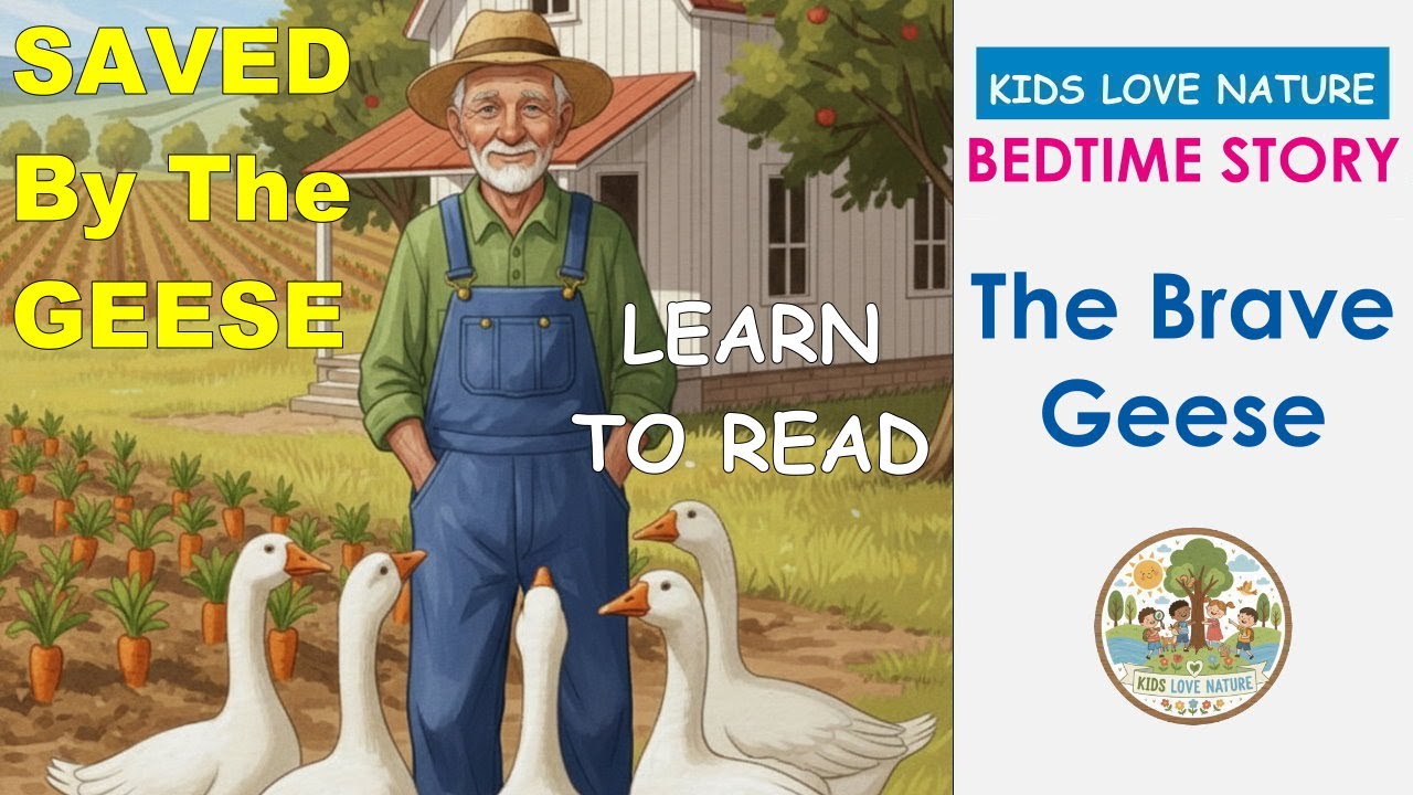The Brave Geese 🦢 | A Heroic Farm Story for Kids (Learn English ...