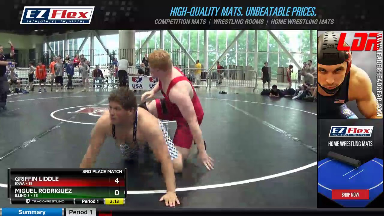 Mat 2 285 Griffin Liddle Iowa Vs Miguel Rodriguez Illinois - YouTube