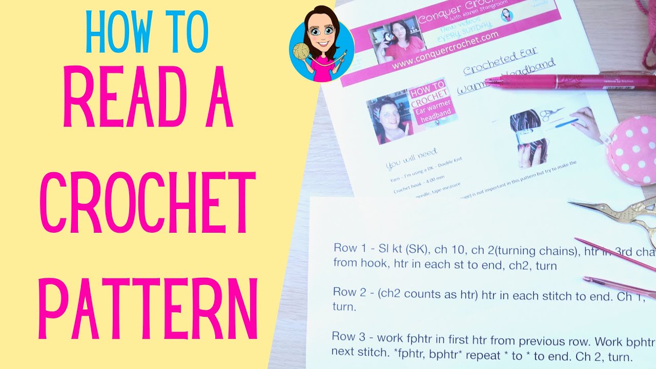 How to Read Written Crochet Patterns - Crochet Tutorial - Step by Step ...