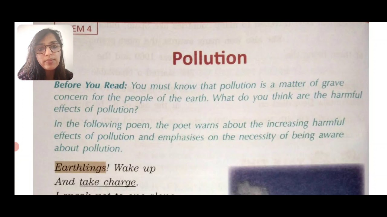Class IV Poem: 4 Pollution - YouTube